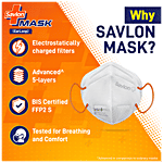 Buy Savlon Face Mask - FFP2 S With 95 % Protection From Particles & 5 ...