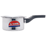 Buy NANDI Aluminium Outer Lid Pressure Cooker - Bakelite Handle, Silver ...