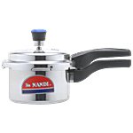 Buy NANDI Aluminium Outer Lid Pressure Cooker - Bakelite Handle, Silver ...