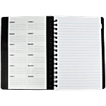 Buy Cubic Wiro Notebook - Ruled, Single Line, Black, A5, 160 Pages ...