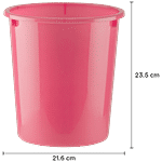 Buy Polyset Embassy Dustbin - Durable & Elegant, Pink Online at Best ...