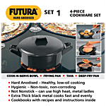 Buy Hawkins Futura Hard Anodised Cookware Set - Black, ASET1, Tava 26 ...