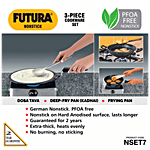Buy Hawkins Futura Non-Stick Cookware Set - Dosa Tava, Frying Pan, Deep ...