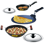 Buy Hawkins Futura Non-Stick Cookware Set - Dosa Tava, Frying Pan, Deep ...