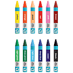 Buy Apsara Wax Crayons - Easy To Use, Non-Toxic, Smudge-Free, Bright ...