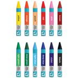 Buy Apsara Wax Crayons - Easy To Use, Non-Toxic, Smudge-Free, Bright ...