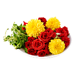 Buy fresho! Assorted Puja Flowers & Greens Mix - To Decorate, For Festivals & Puja Online at ...