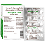 Buy Becozym Forte-B Complex Tablets With Vitamin C & Biotin Online at ...