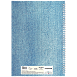 Buy Navneet Youva Denim Series Wiro Bound Notebook - Single Line, 172 ...