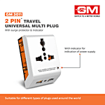 Buy GM 2 Pin Travel Universal Multi-Plug - Polycarbonate, 3011, With ...