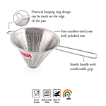 Buy Hazel Stainless Steel Rice Strainer/Colander With Handle - 20 cm ...