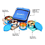 Buy Signoraware Fresh Steel Lunch Box Set - Leakproof Online at Best ...