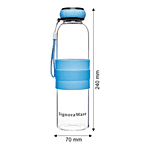 Buy Signoraware Aqua Marine Borosilicate glass Bottle with Silicon ...