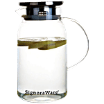 Buy Signoraware Classy Borosilicate Glass Jug With Steel Lid - Clear ...