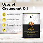 Buy Anveshan Wood Cold Pressed Groundnut/Peanut Cooking Oil Online at ...
