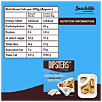 Buy Snackible Dipsters Cookies & Cream Dip With Biscuit Sticks - Smooth ...