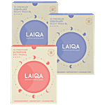 Buy LAIQA Ultra-Soft Day & Night Sanitary Pads - Comfy Pack, Made With ...