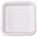 Buy Ekopak Disposable Plates - Square, 18 cm, 100% Biodegradable ...