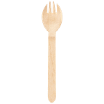 Buy Ekopak Wooden Spork - 110 mm, 100% Natural, Durable, Sturdy Online ...