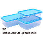 Buy Unica Flamante Rectangular Containers Set - Durable, Storage Boxes ...