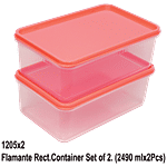 Buy Unica Flamante Rectangular Containers Set - Durable, Storage Boxes ...