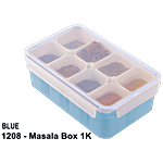 Buy Unica Masala Box Storage Container - Transparent & Blue, Airtight ...