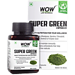 Buy WOW Life Science Super Green Capsule - Helps Boost Immunity Online ...