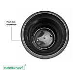 Buy NATURES PLUS Flower Pot 80 - Black, Plastic, Durable & Sturdy ...