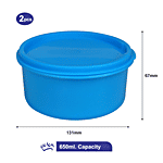 Buy Princeware Store Fresh Round Container - Plastic, Durable, BPA Free ...