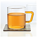 Buy Borosil Vision Tea-N-Coffee Mug Set - Glass, Yellow Handle ...