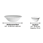 Buy Larah by Borosil Classic Opal Ware Pudding Set - Microwave Safe ...