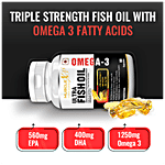 Buy MuscleXP Ultra Fish Oil Omega 3 Softgel Capsule - Triple Strength ...