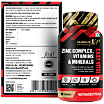 Buy MuscleXP Zinc Complex Vitamins & Minerals Daily Vital Tablet - For ...