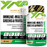 Buy MuscleXP Immune-Multi Greens & Fruits Daily Vital Tablet - Rich In ...