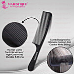 Buy Majestique Hair Comb With Handle - Uniform Teeth, Anti-Slip Handle ...
