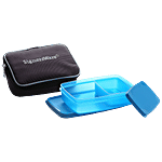Buy Signoraware Compact Small Lunch Box With Bag - Blue, Airtight ...
