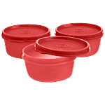 Buy Signoraware Tiny Wonder Container Set - Red, Food Safe Plastic ...