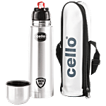 Buy Cello Flask With Jacket - Flip Lid, Stainless Steel, Vacuum ...
