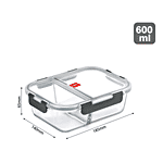 Buy Cello Container - Borosilicate Glass, Rectangular, Medium, Clear ...