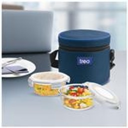 Buy Treo Health First Lunch/Tiffin Box - Round, Glass Container ...