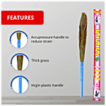 Buy Monkey 555 Plus Natural Grass Broom - Virgin Plastic Handle ...