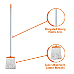 Buy Monkey 555 Premium T-Mop - Plastic & Cotton Threads, With Rod ...