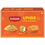 Buy Aakash Uphar Gift Pack - Sohan Papdi, Soya Sticks & Allu Bhujia ...