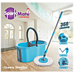 Buy Sparkmate By Crystal Strolly Spin Mop Bucket With Pully & Attached ...