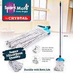 Buy Sparkmate By Crystal Clip T Mop / Floor Mop, Steel Rod 105 cm ...
