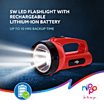 Buy Nippo Chamak Rechargeable LED Torch - Polycarbonate, Portable ...