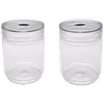 Buy Saaj Crysta Storage Container - Plastic, Transparent Body & Lid ...