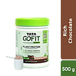 Buy Tata GoFit Plant Protein Powder - Rich Chocolate Flavour, For Women ...