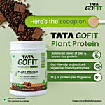 Buy Tata GoFit Plant Protein Powder - Cafe Mocha Flavour For Women, Gut ...
