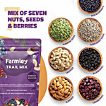 Buy Farmley Trail Mix Dry Fruits & Nuts - Almonds, Cashews, Cranberries ...